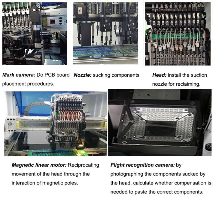 Vision Alignment SMT Placement Machine 6mm PCB With 20 Head Bulbs
